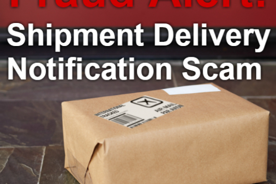Fraud Alert – Shipment Delivery Notification | New Brunswick Financial ...