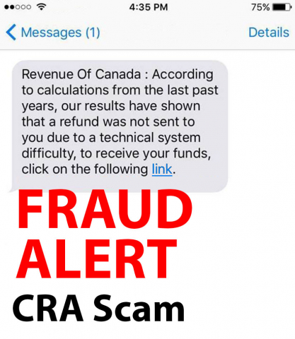 FRAUD ALERT: Canada Revenue Agency Text Messaging Scam | New Brunswick ...